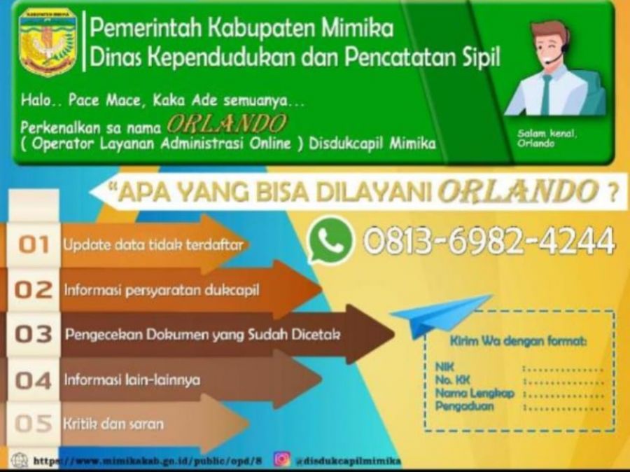 DISDUKCAPIL KABUPATEN MIMIKA - Dinas Kependudukan Dan Pencatatan Sipil DISDUKCAPIL KABUPATEN MIMIKA - Dinas Kependudukan Dan Pencatatan Sipil